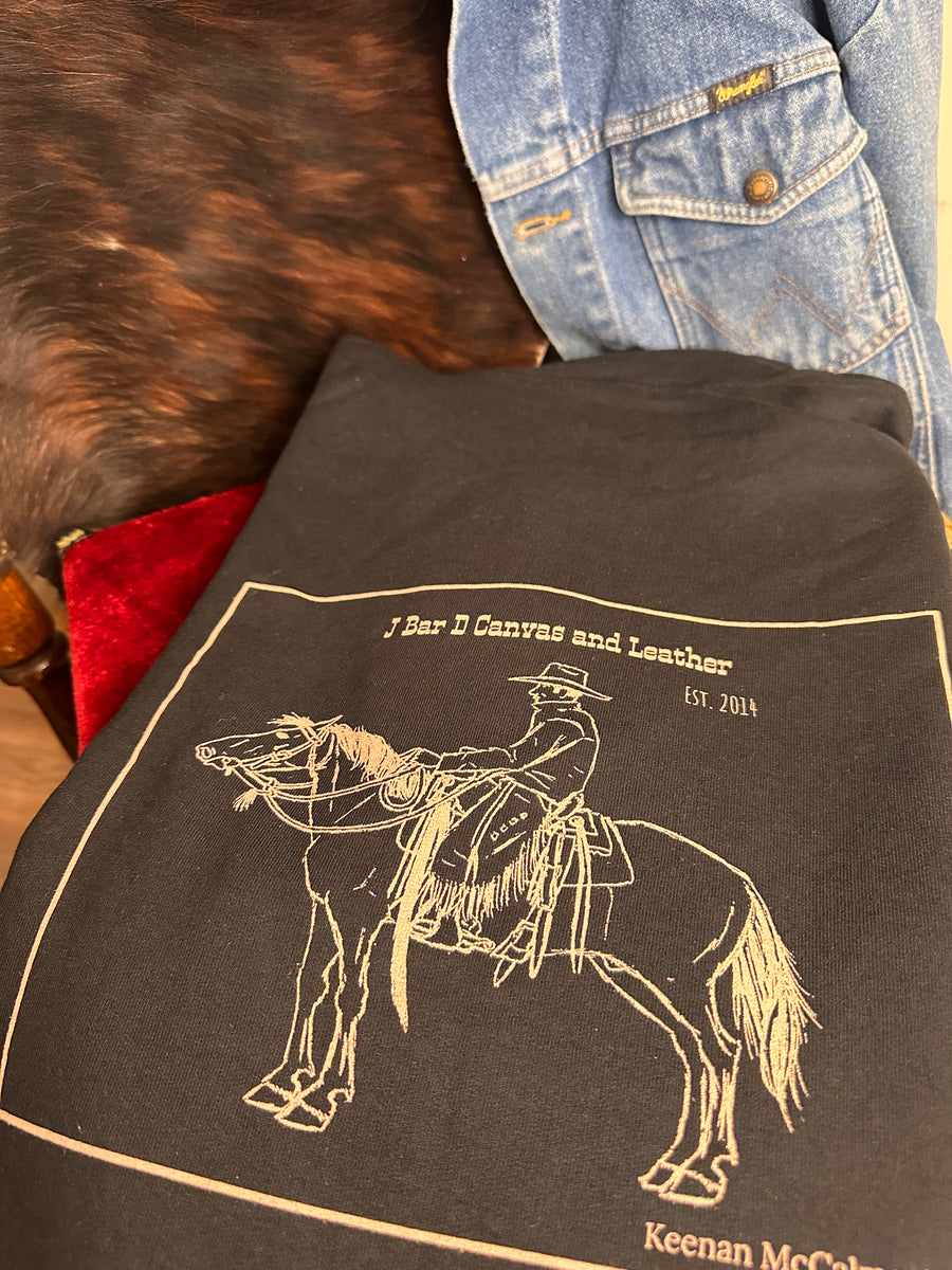 Sweater Buckaroo Art 3/4 Zip Sweatshirt – J bar D Canvas and Leather